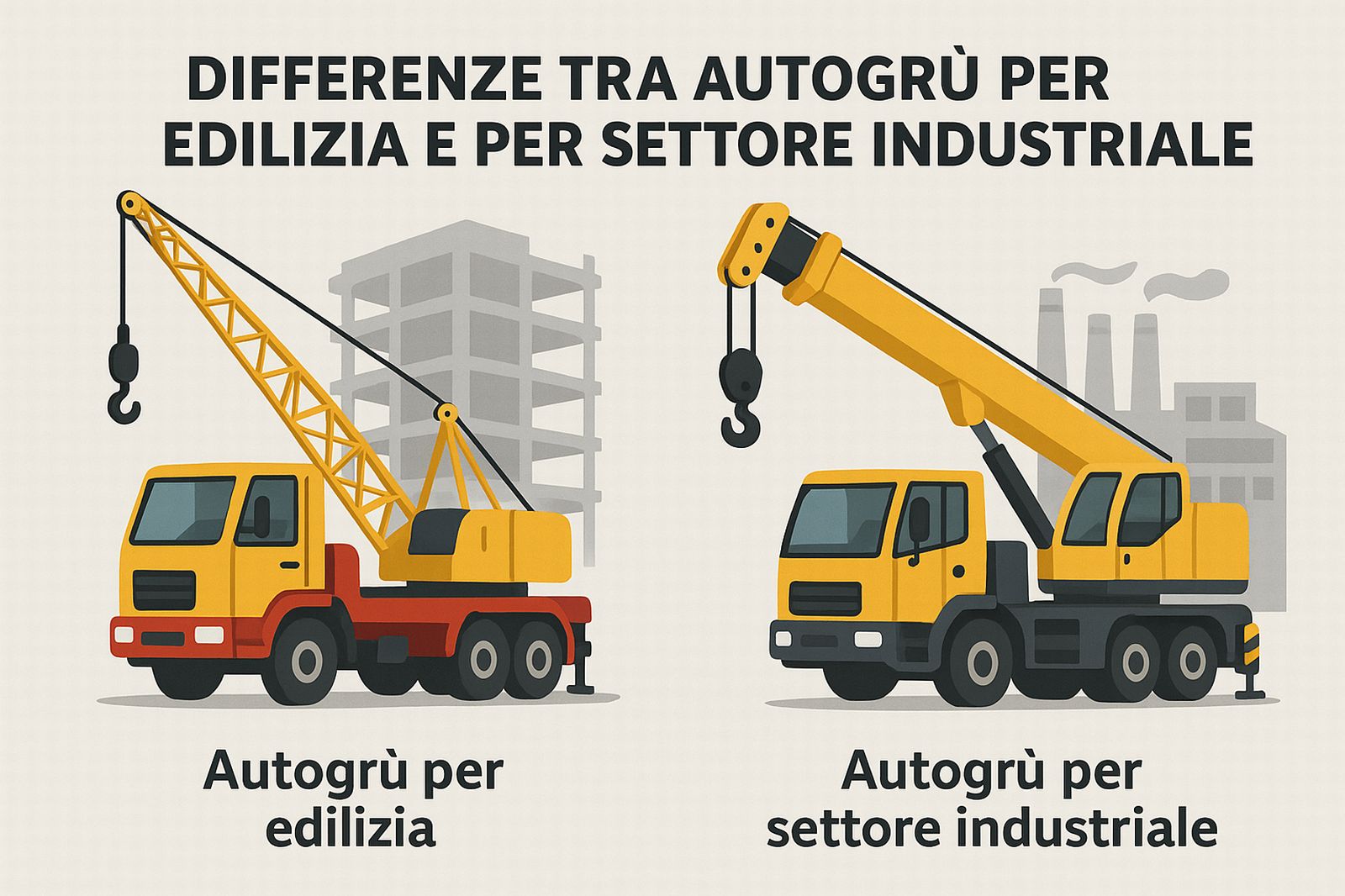 Differenze tra autogrù per edilizia e per settore industriale ...